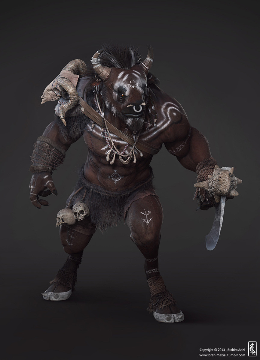 ArtStation - BARBARIAN MINOTAUR