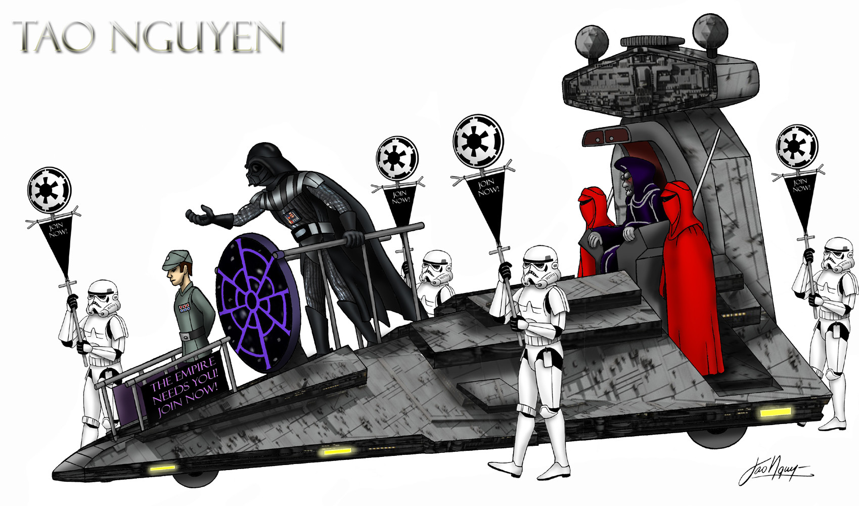 ArtStation - Tao Nguyen's Star Wars Float Design Concept