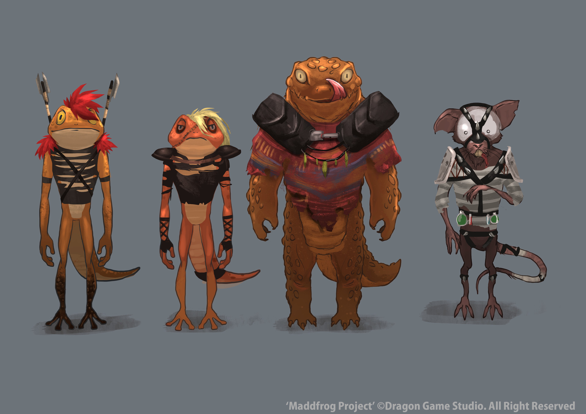 ArtStation - main character and villain design