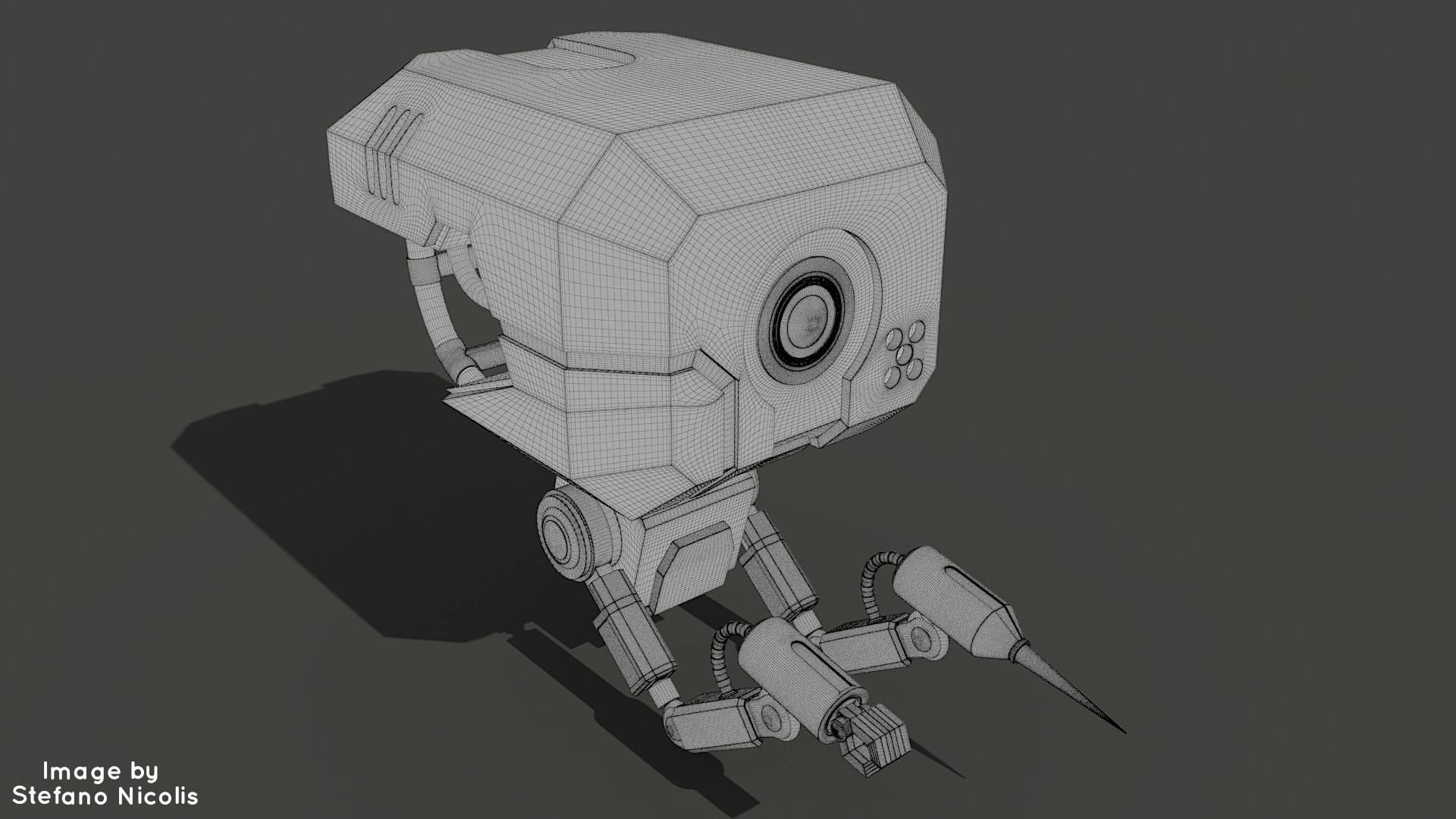 Stefano Nicolis - Robot Concept - Hard surface study