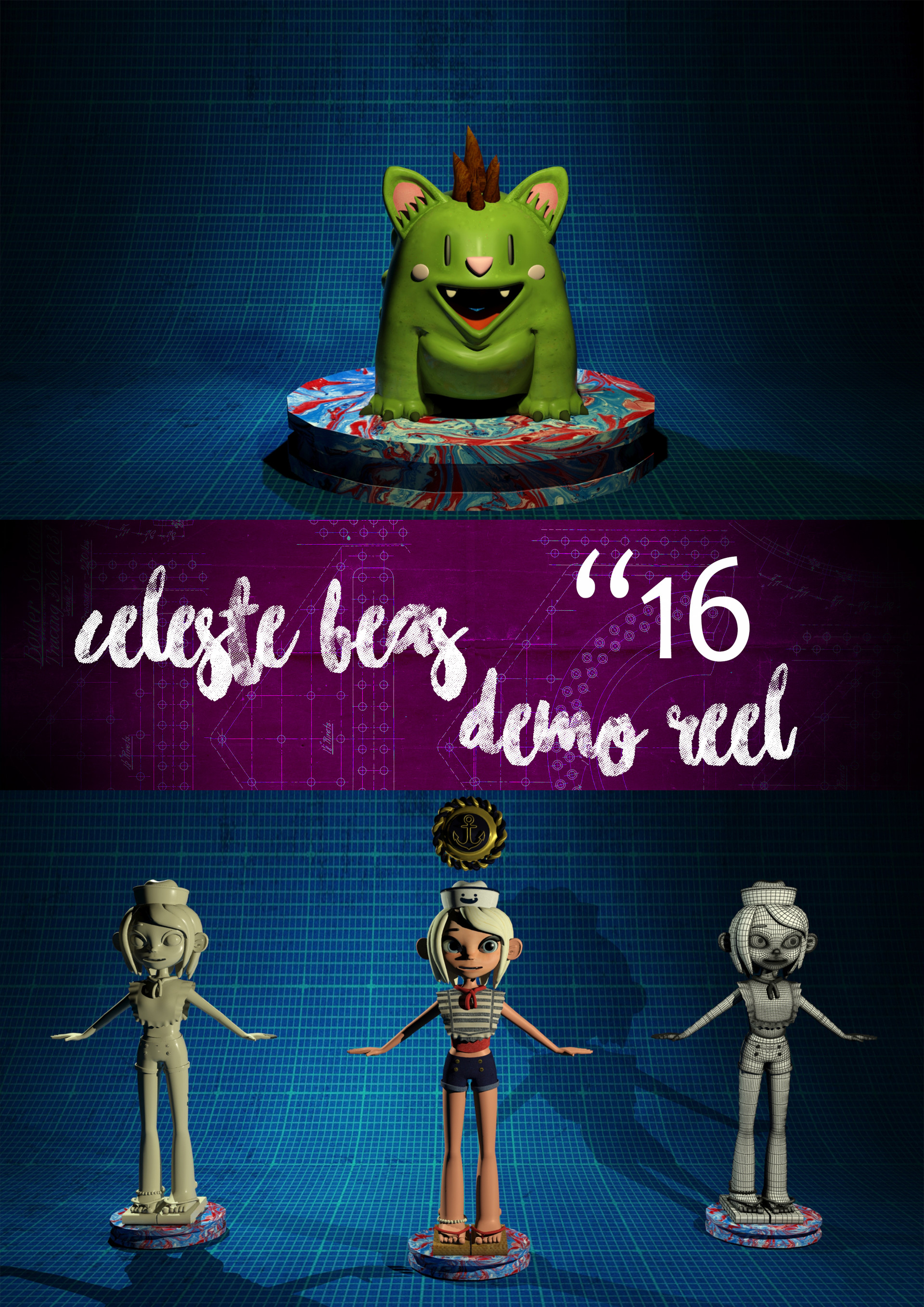 ArtStation - demo reel poster for graduation