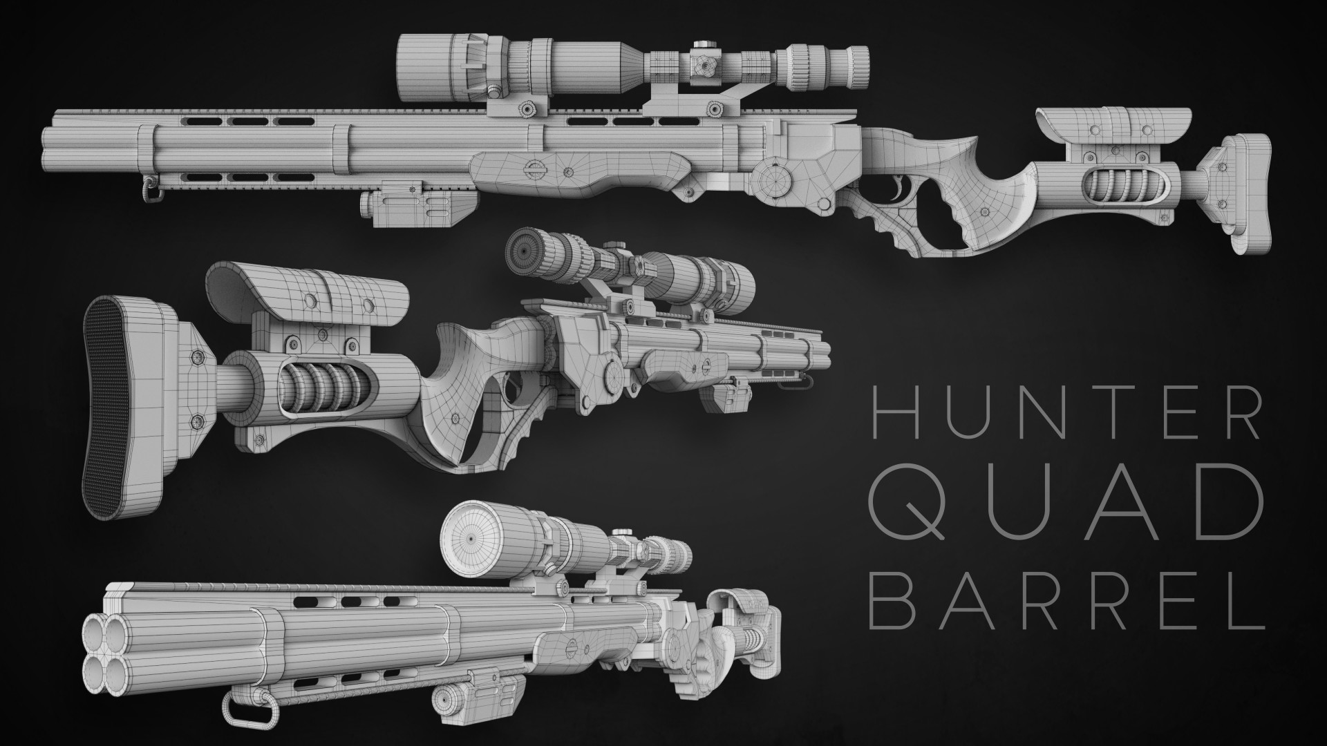 ArtStation - Hunter Quad Barrel