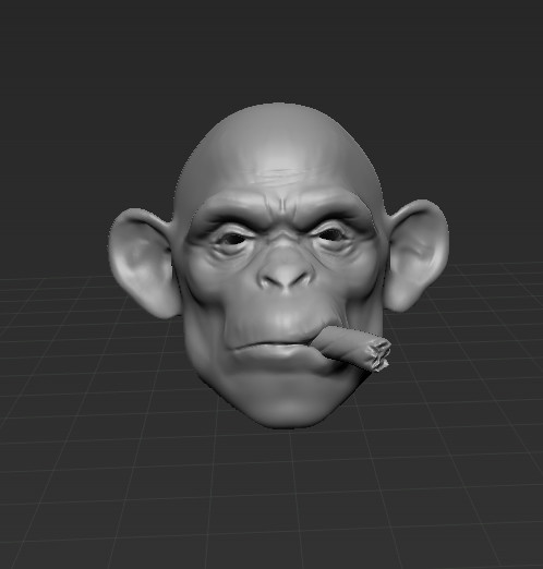 ArtStation - Smoking monkey