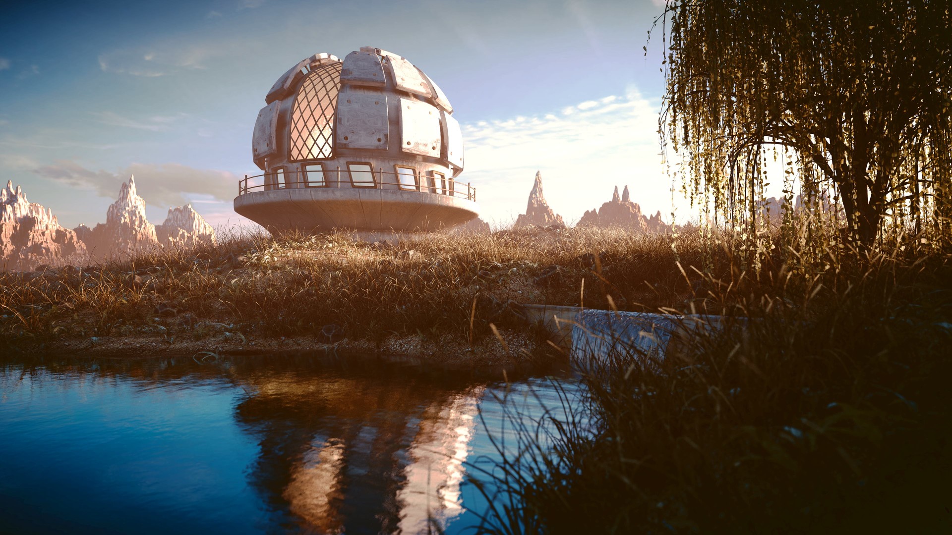 ArtStation - Observatory House - Photoreal Environment Study