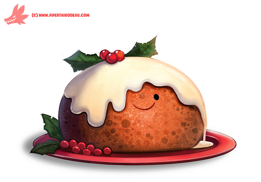 ArtStation - Daily Paint #1127. Christmas Pudding