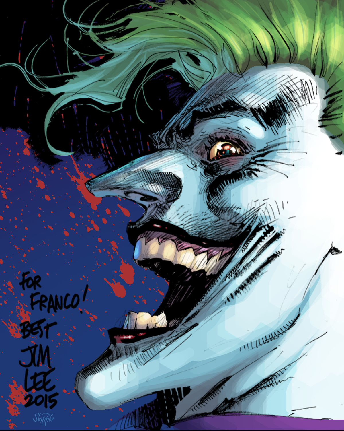 Jim Lee Joker Sketch