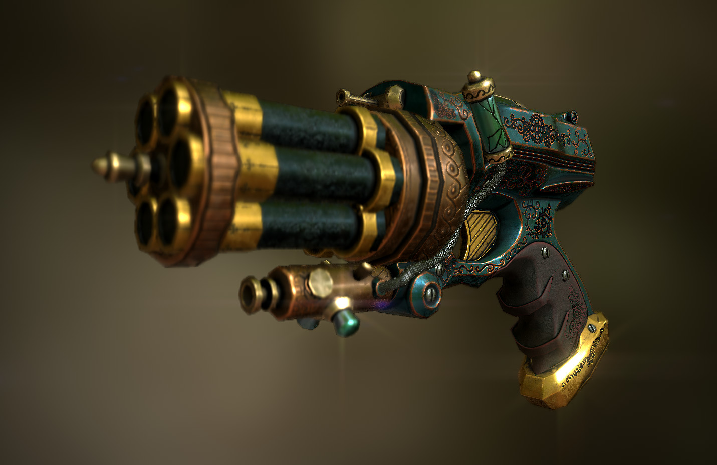 AndreY 3D 2D - steampunk weapon