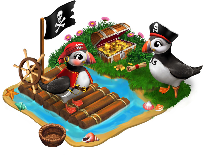 ArtStation - Family Farm / Pirate Puffin
