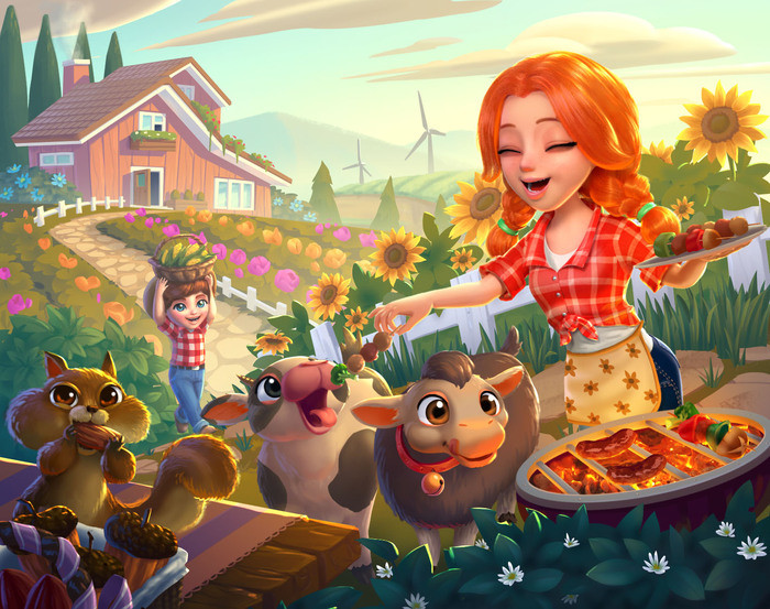 ArtStation - Family Farm/ Barbecue Loading