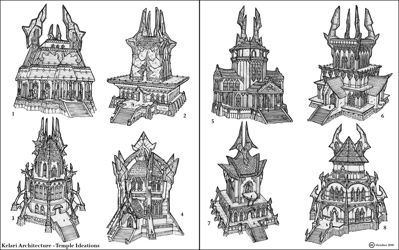 ArtStation - Rift Architecture Sketches