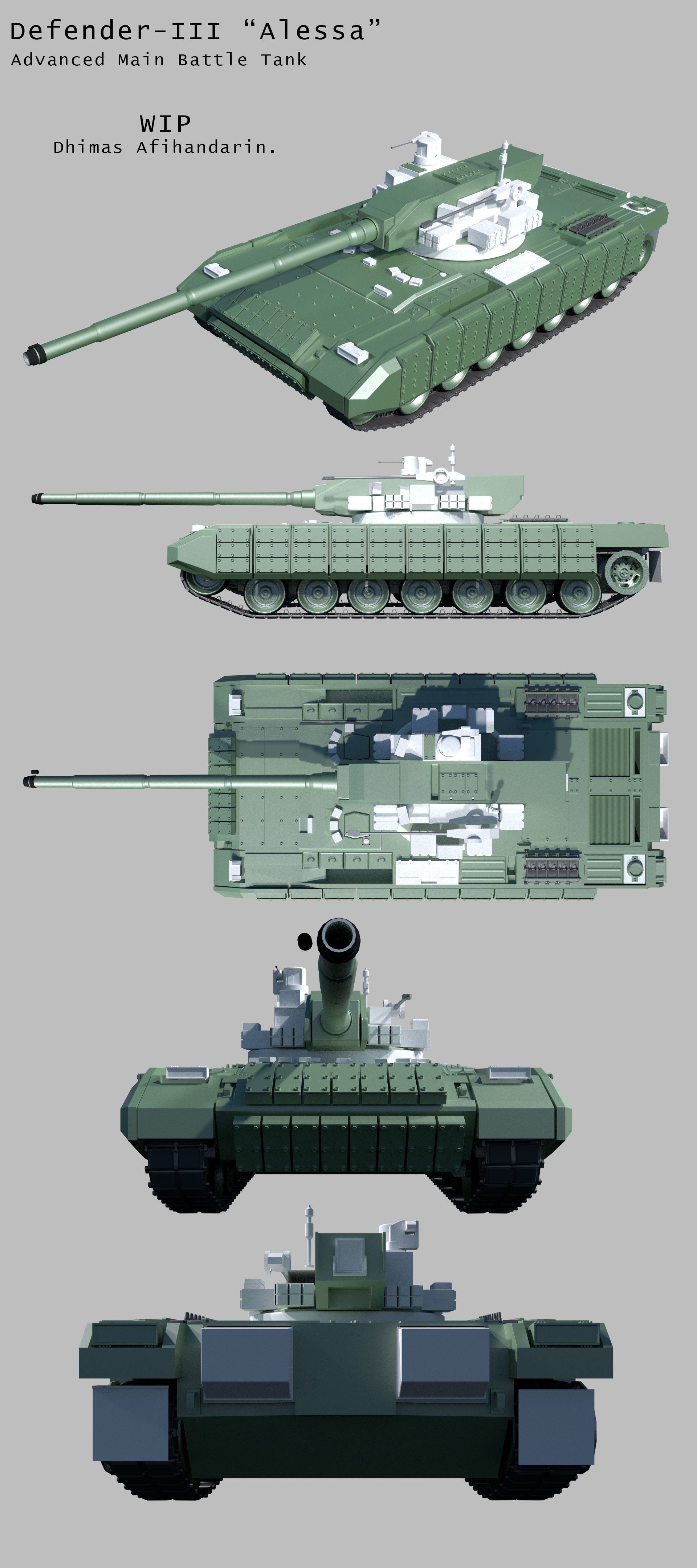 ArtStation - Work In Progress-Alessa Main Battle Tank