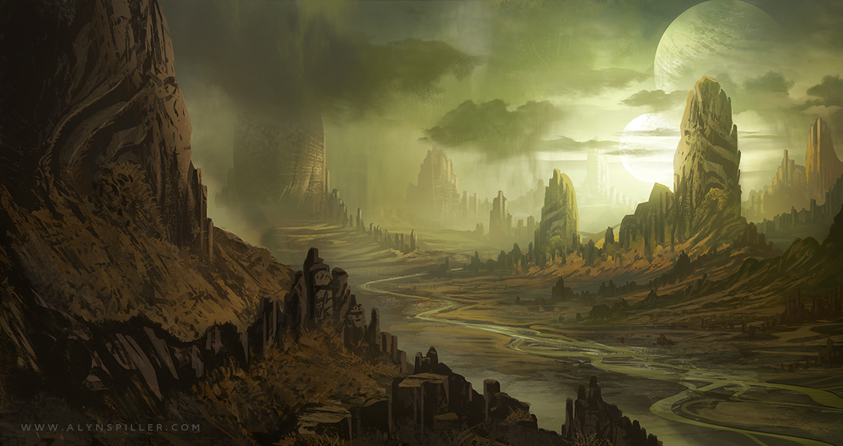 ArtStation - Alien Ladnscape