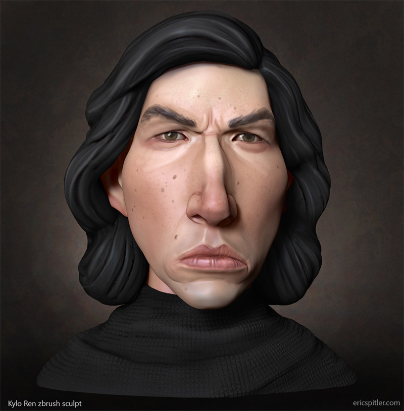 ArtStation - Kylo Ren Caricature