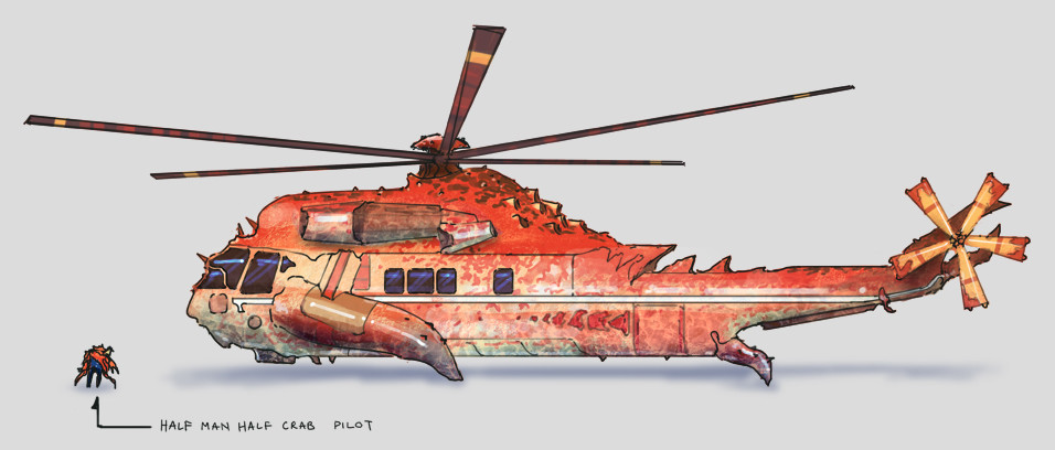ArtStation - Aquatic Inspired Helicopters