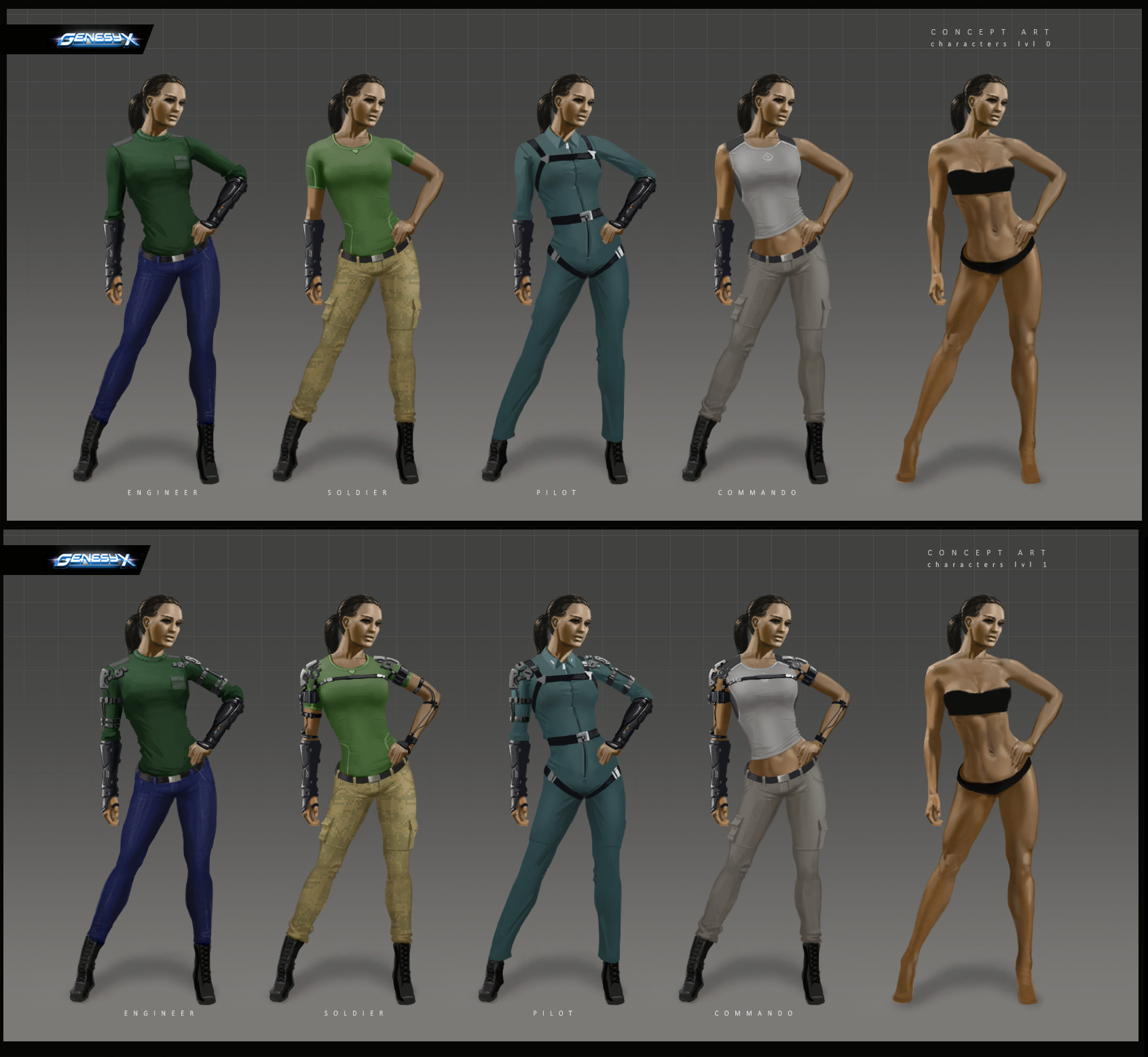 Artstation Concept Art Sci Fi Girl