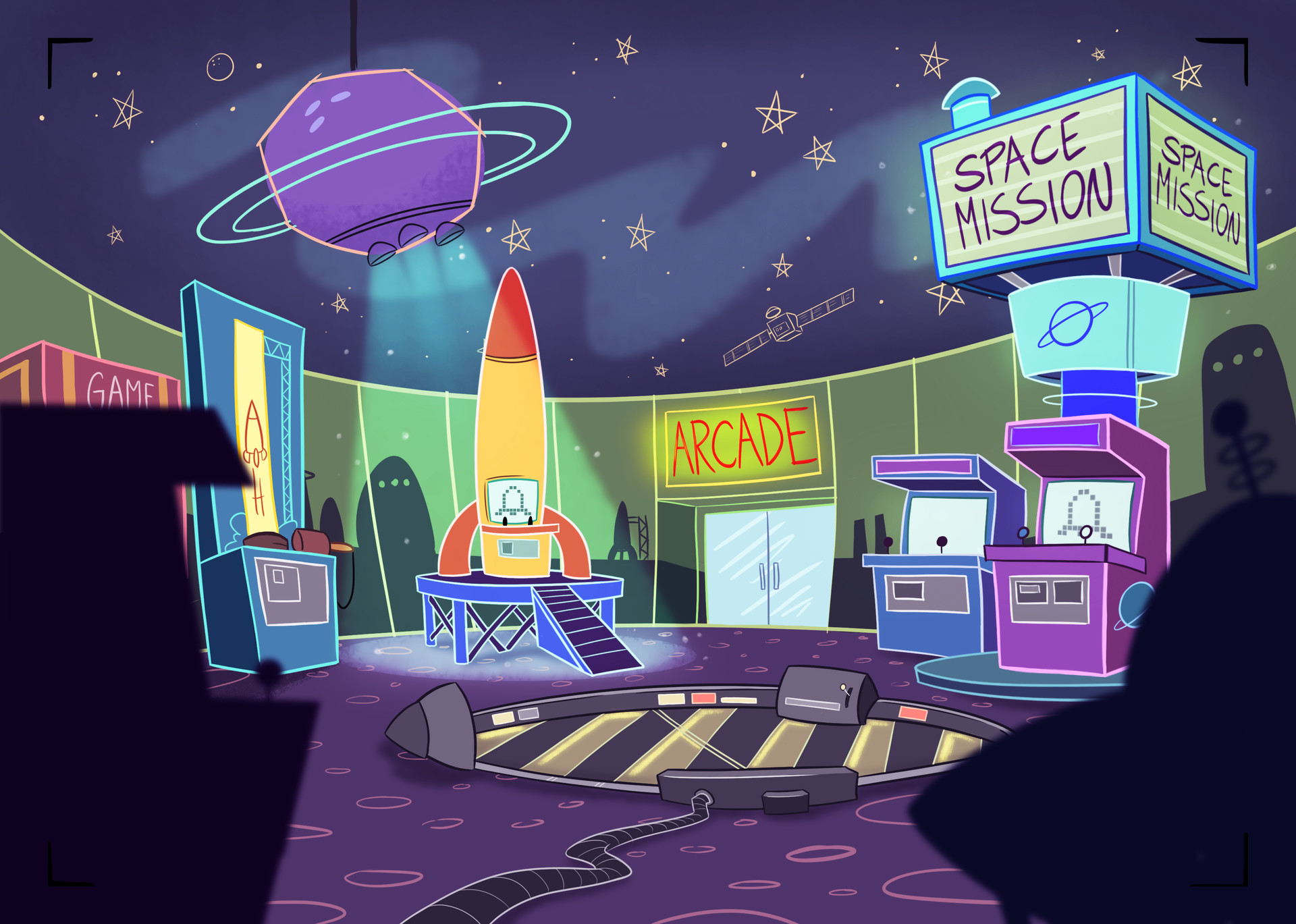 ArtStation - Freelance background project