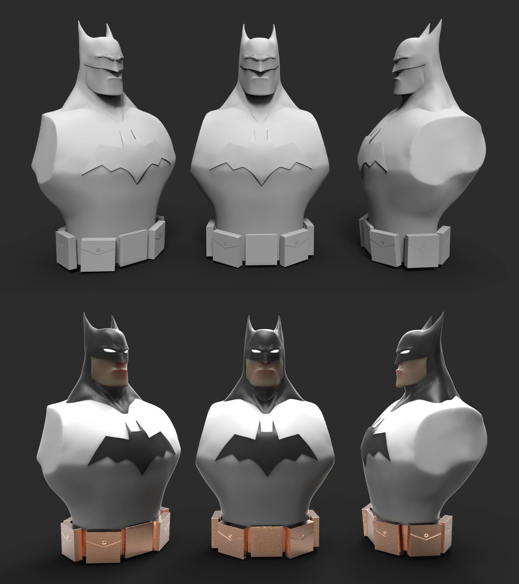 ArtStation - Animated Batman ZBrush Bust