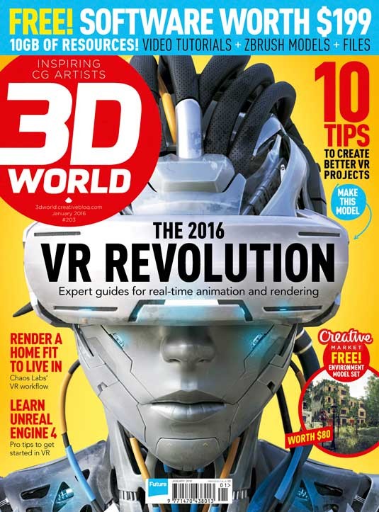 ArtStation - VR Cyber Girl "3D World Cover"