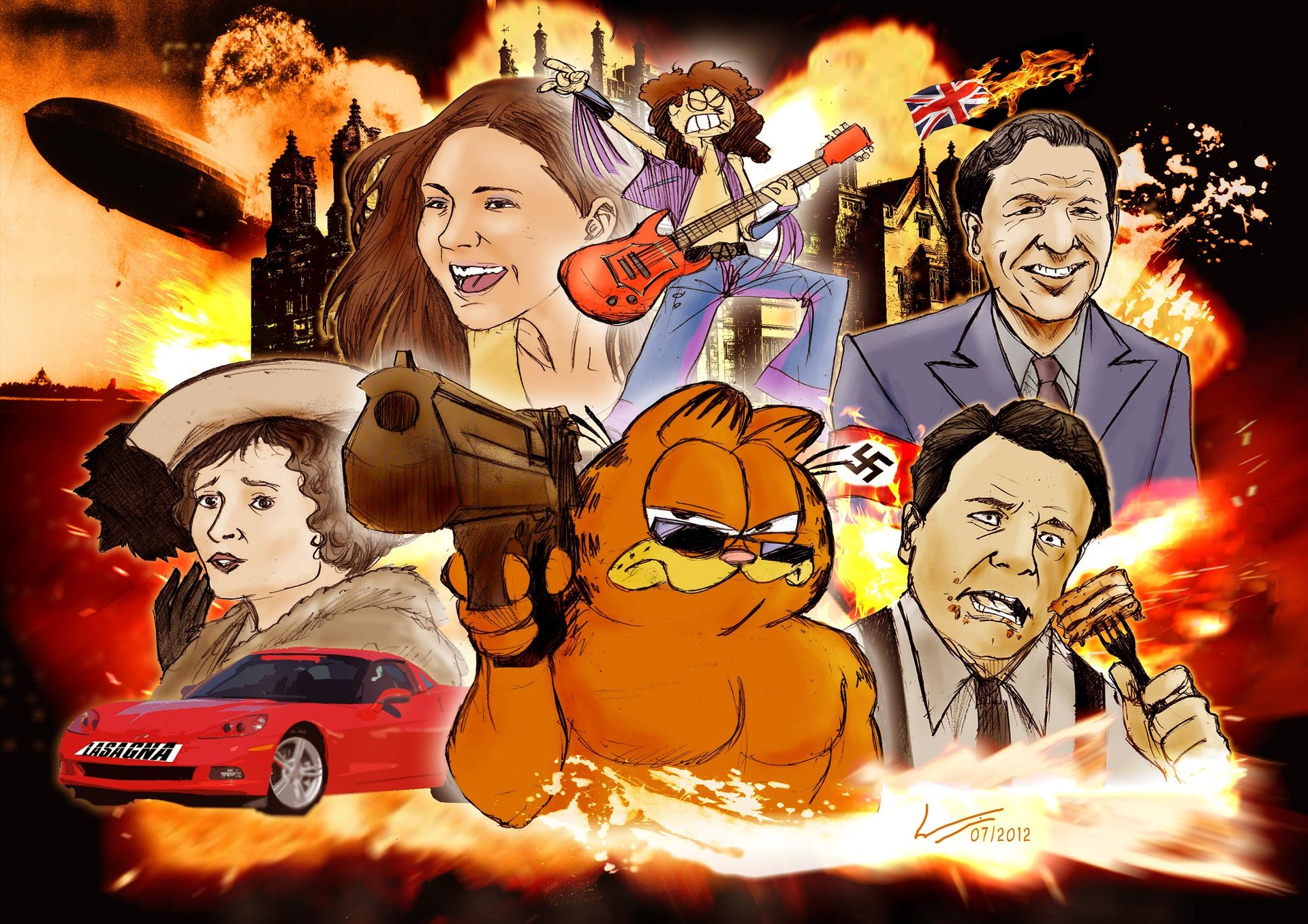 ArtStation - Garfield: Royal Badass.