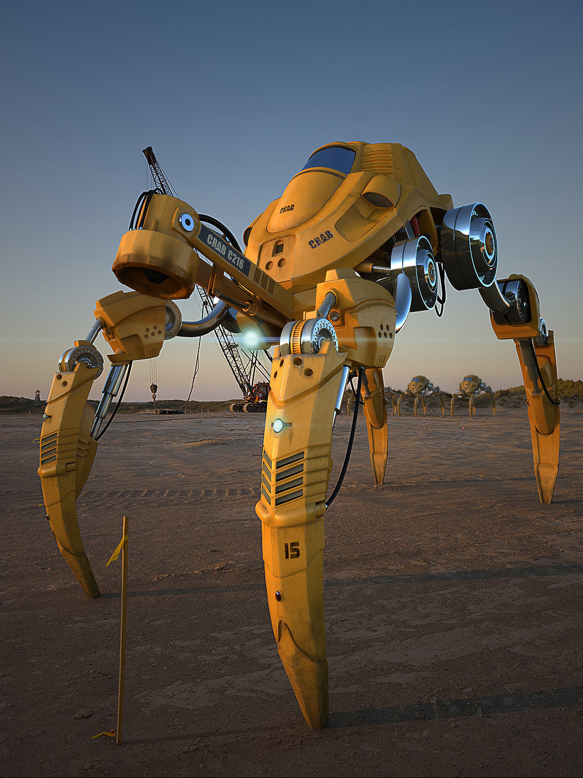 ArtStation - CRAB C216 (machine concept)
