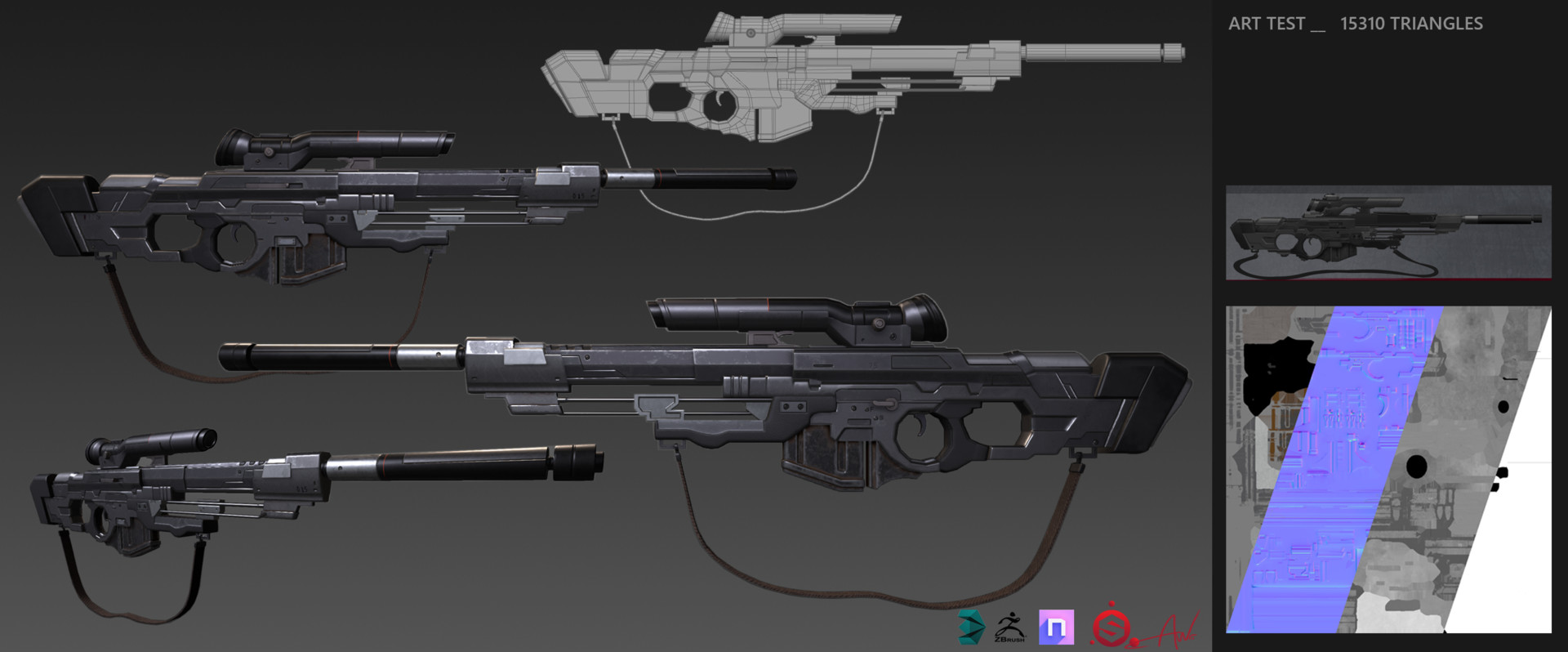 ArtStation - R9 Sniper Rifle