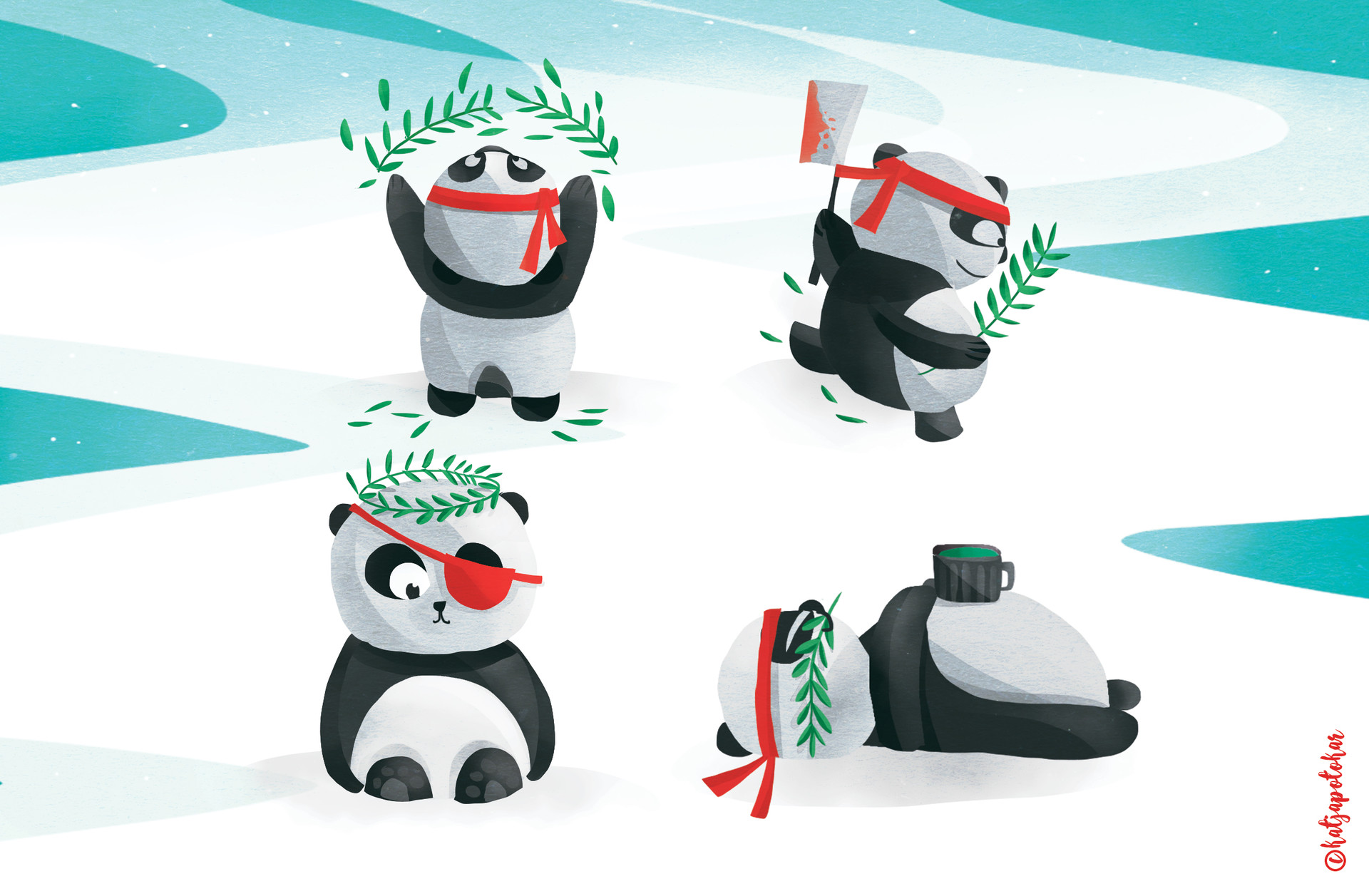 ArtStation - Animal Alphabets - Panda