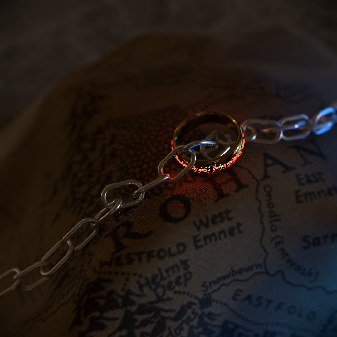 ArtStation - Chained (The one ring and Sting)