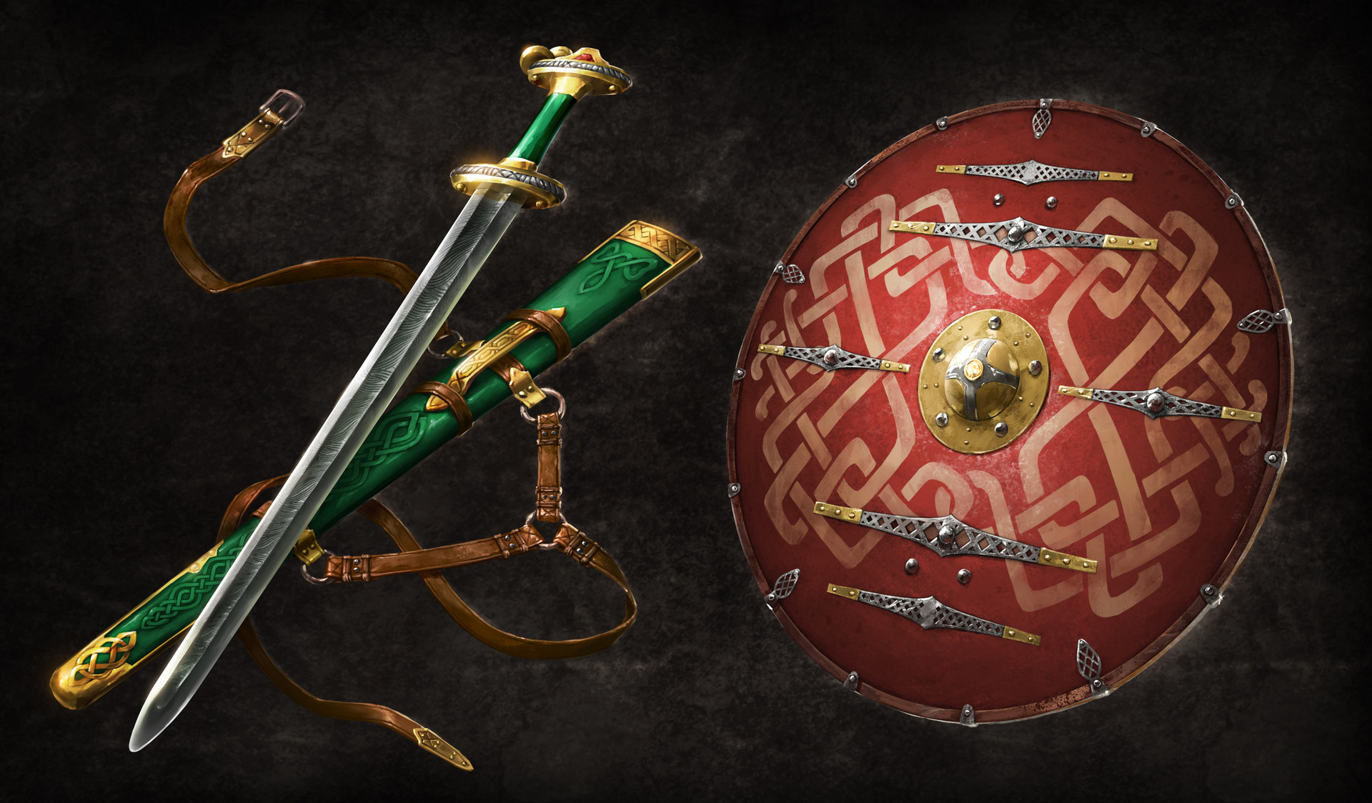 ArtStation - Beowulf Card Game artwork, Anna Verhoog