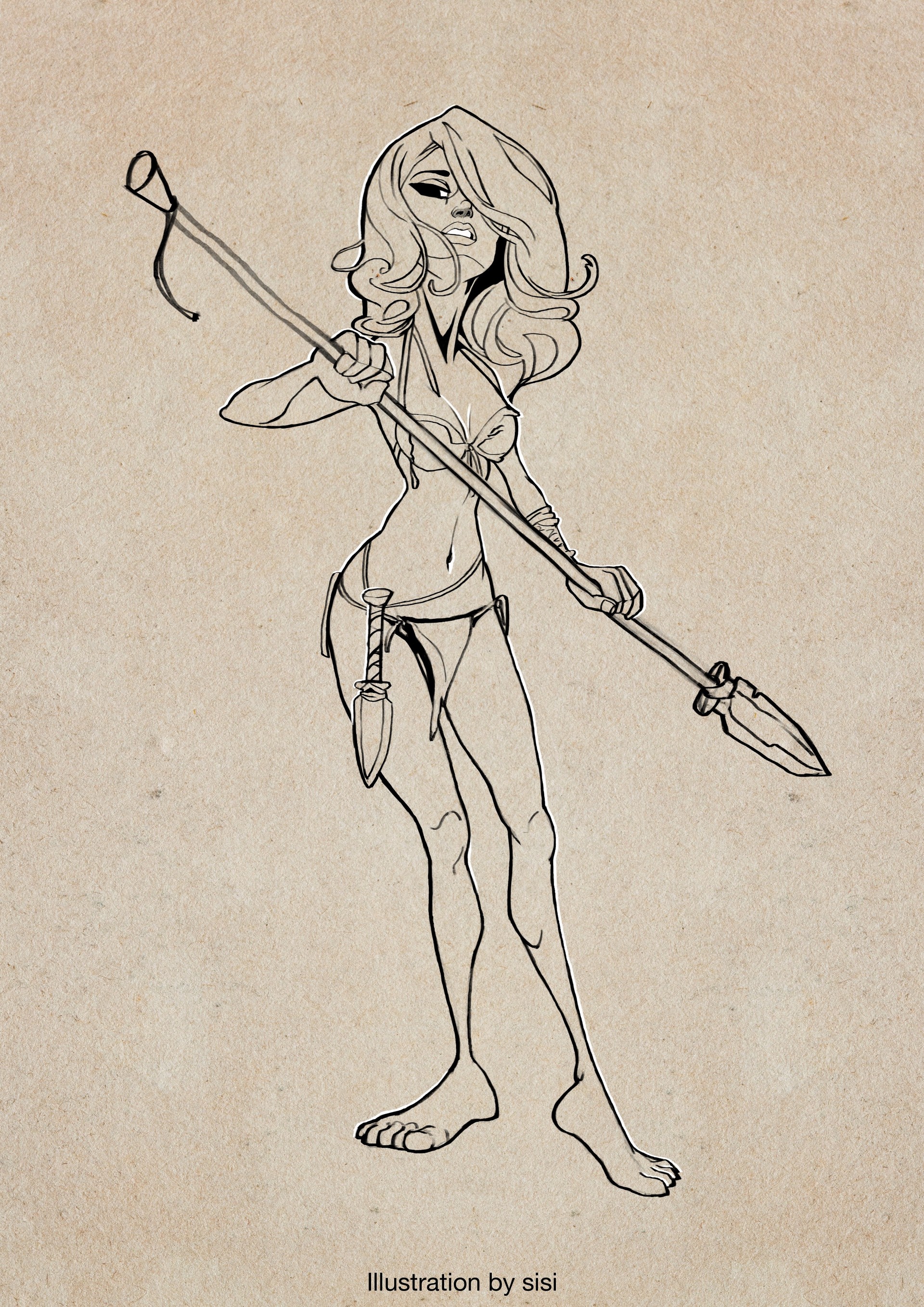 ArtStation - Primitive woman