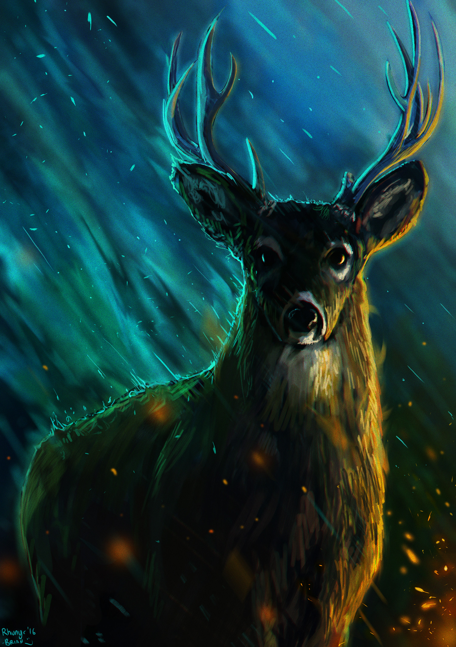 ArtStation - Trans-Dimensional Deer of Space and Time