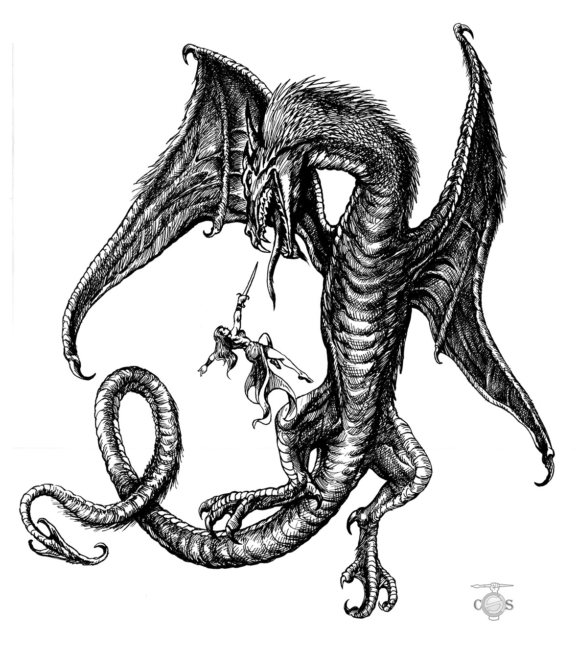 ArtStation - Dragon fight