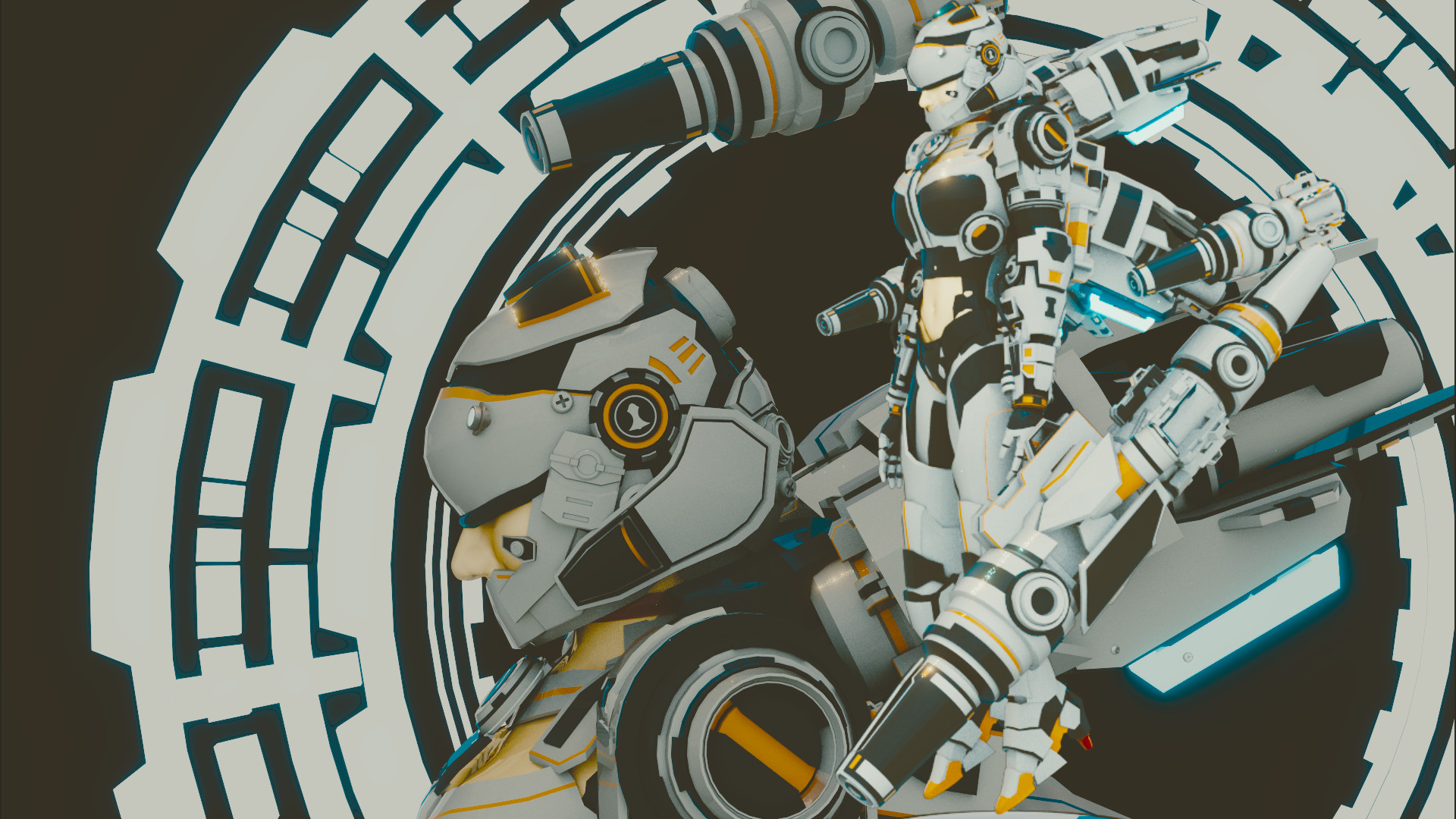 ArtStation - mech girl