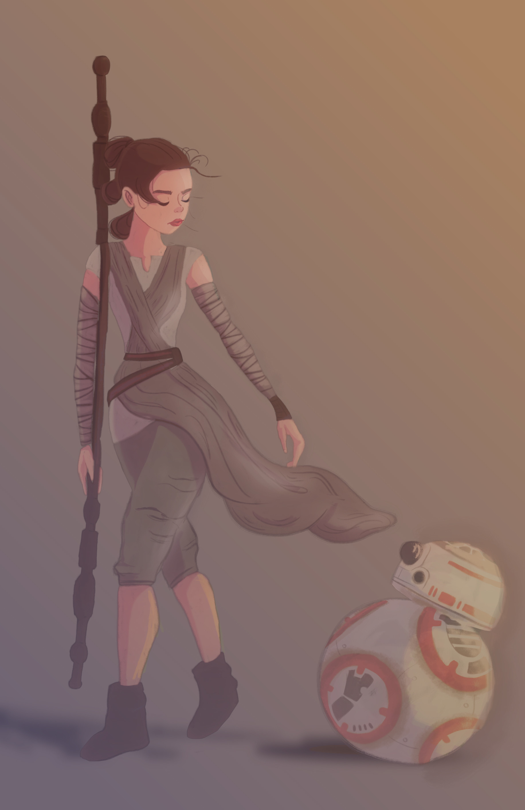 ArtStation - Rey star wars