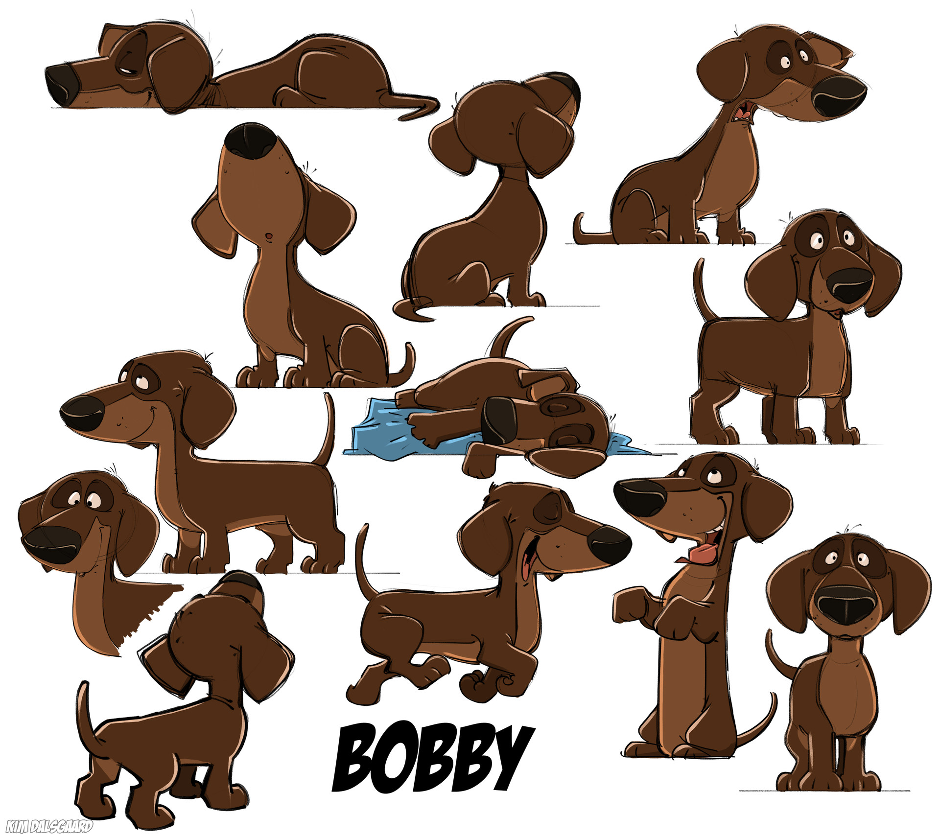 ArtStation - Bobby the dog - sketches