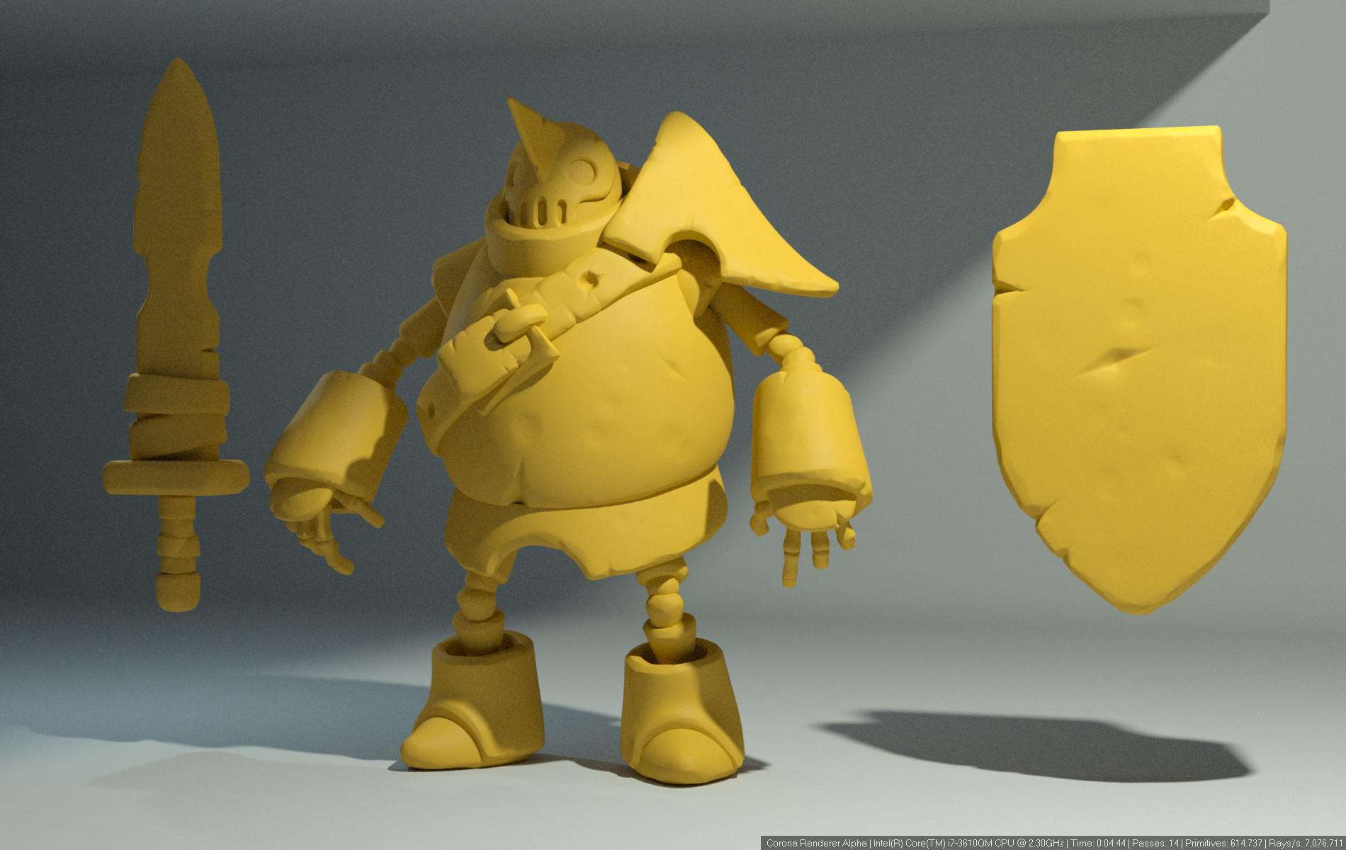 ArtStation - Chubby Knight Sculpt