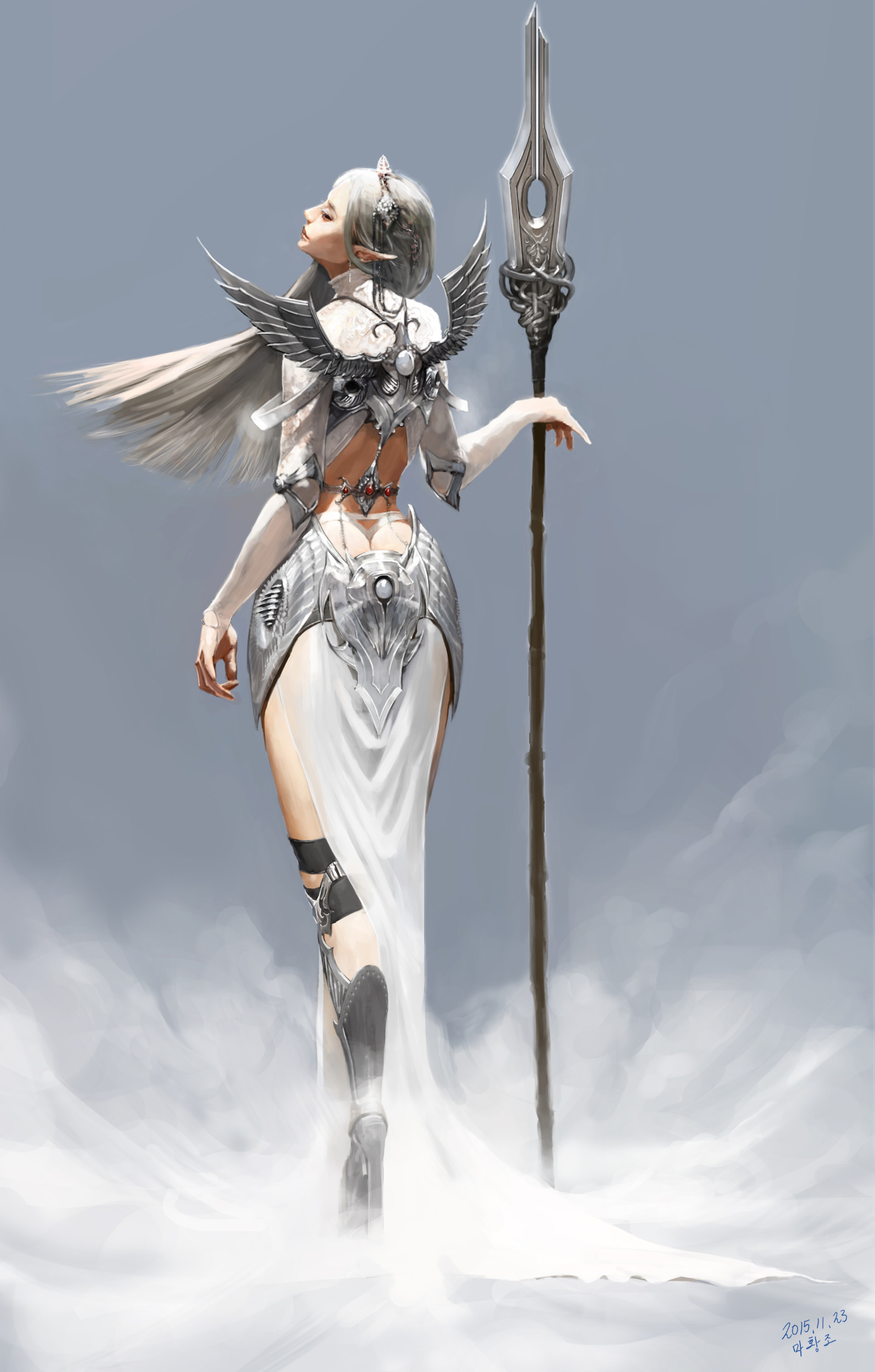 ArtStation - White Bamboo forest elf luminary