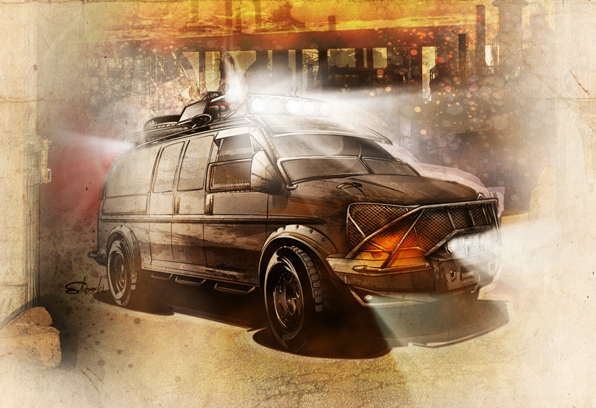 how to draw zombie apocalypse car