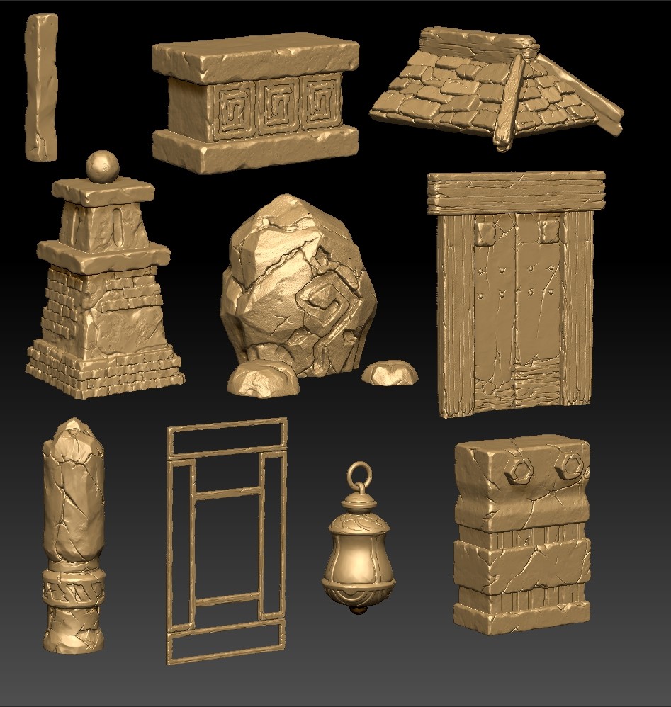 Patrick Suen - Characters & Props for game project (High-poly ...