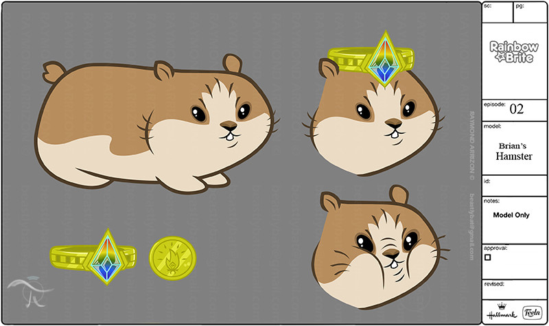 ArtStation - my work Mr.Fuzz the Hamster from RainbowBrite. Feeln Hallmark