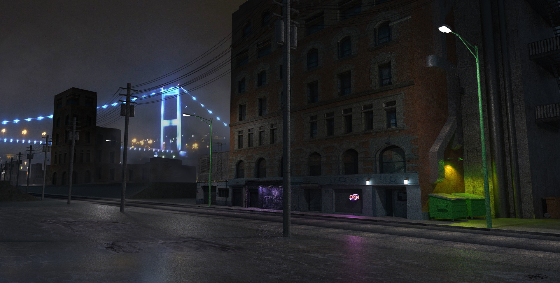 ArtStation - Night view