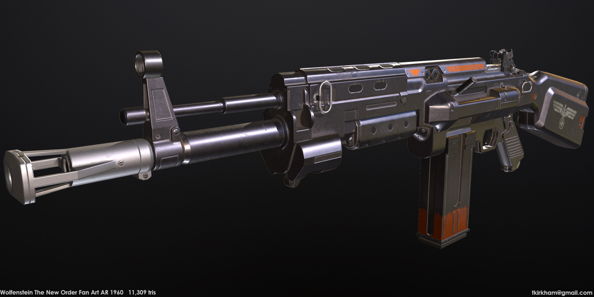 Taylor Kirkham - Wolfenstein The New Order 1960 Rifle (fan art)