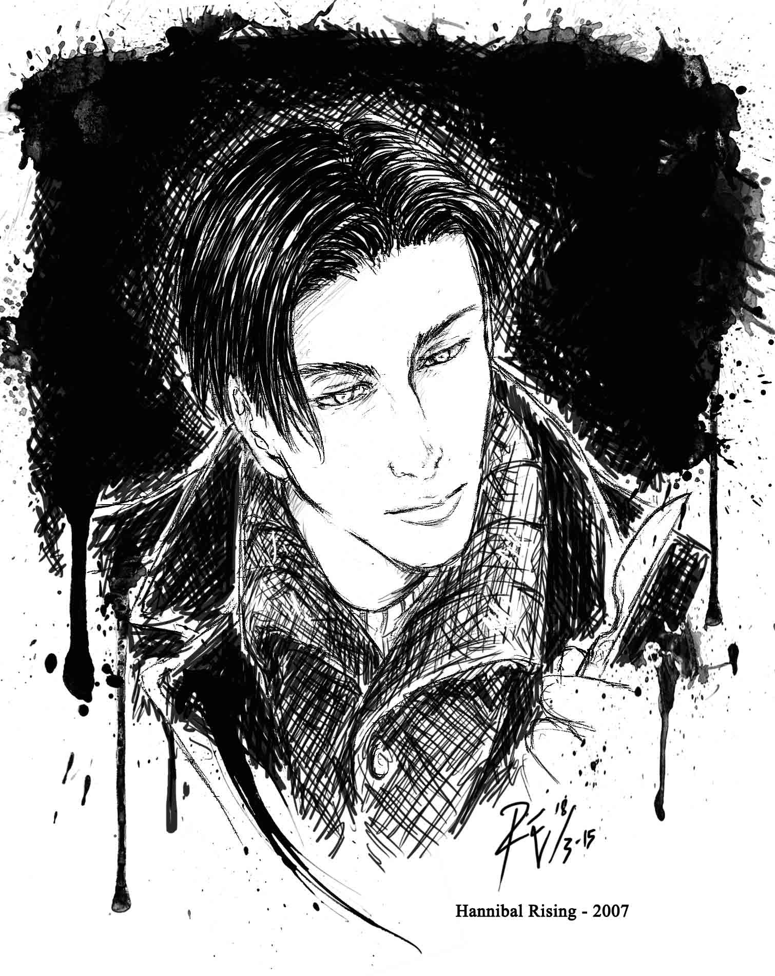 Hannibal Lecter Drawing Manga Style