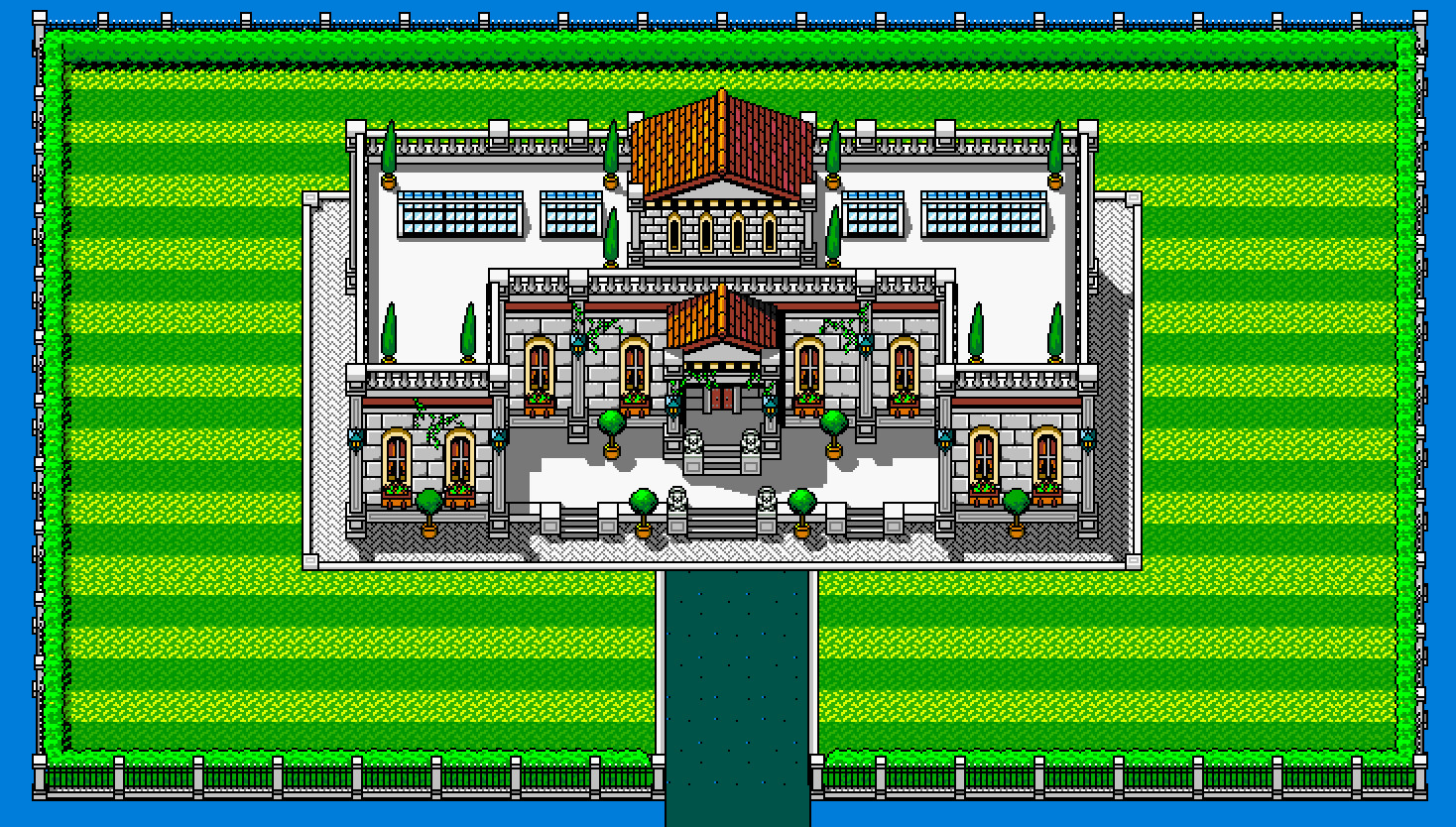 ArtStation - Pixel Mansion (NES PALETTE TEST - PERSONNAL PIECE)