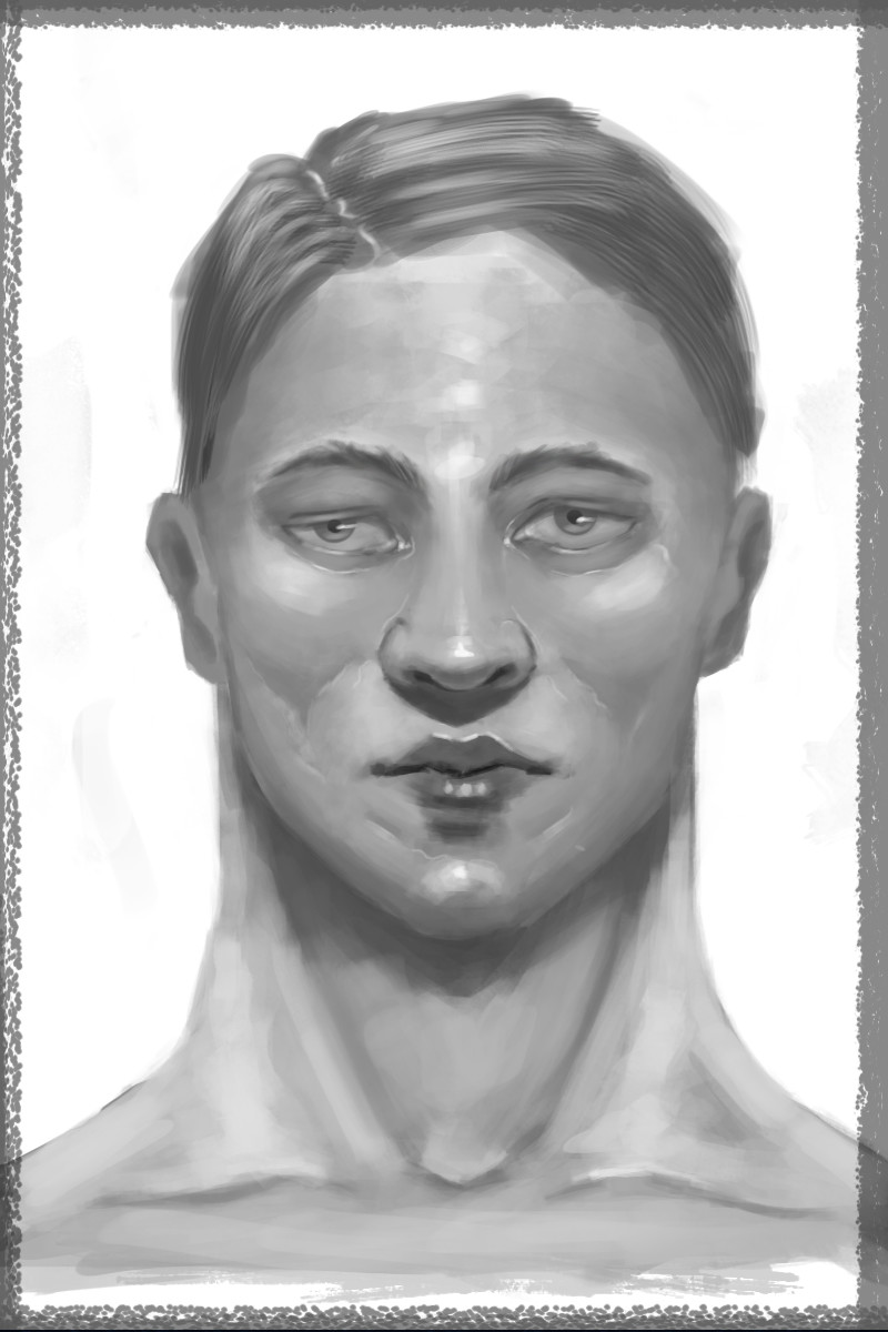 ArtStation - MALE_front lighting_1