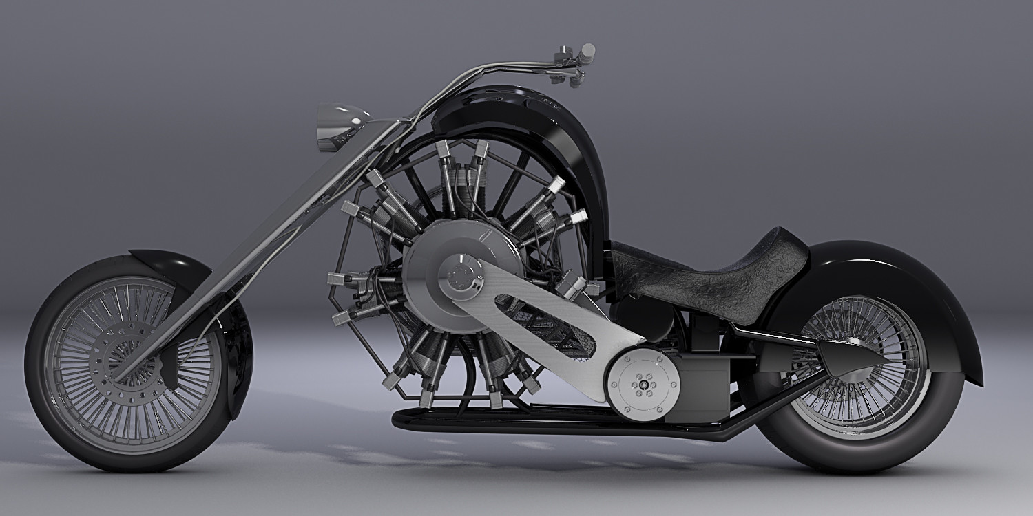 Radial Engine Motorcycle