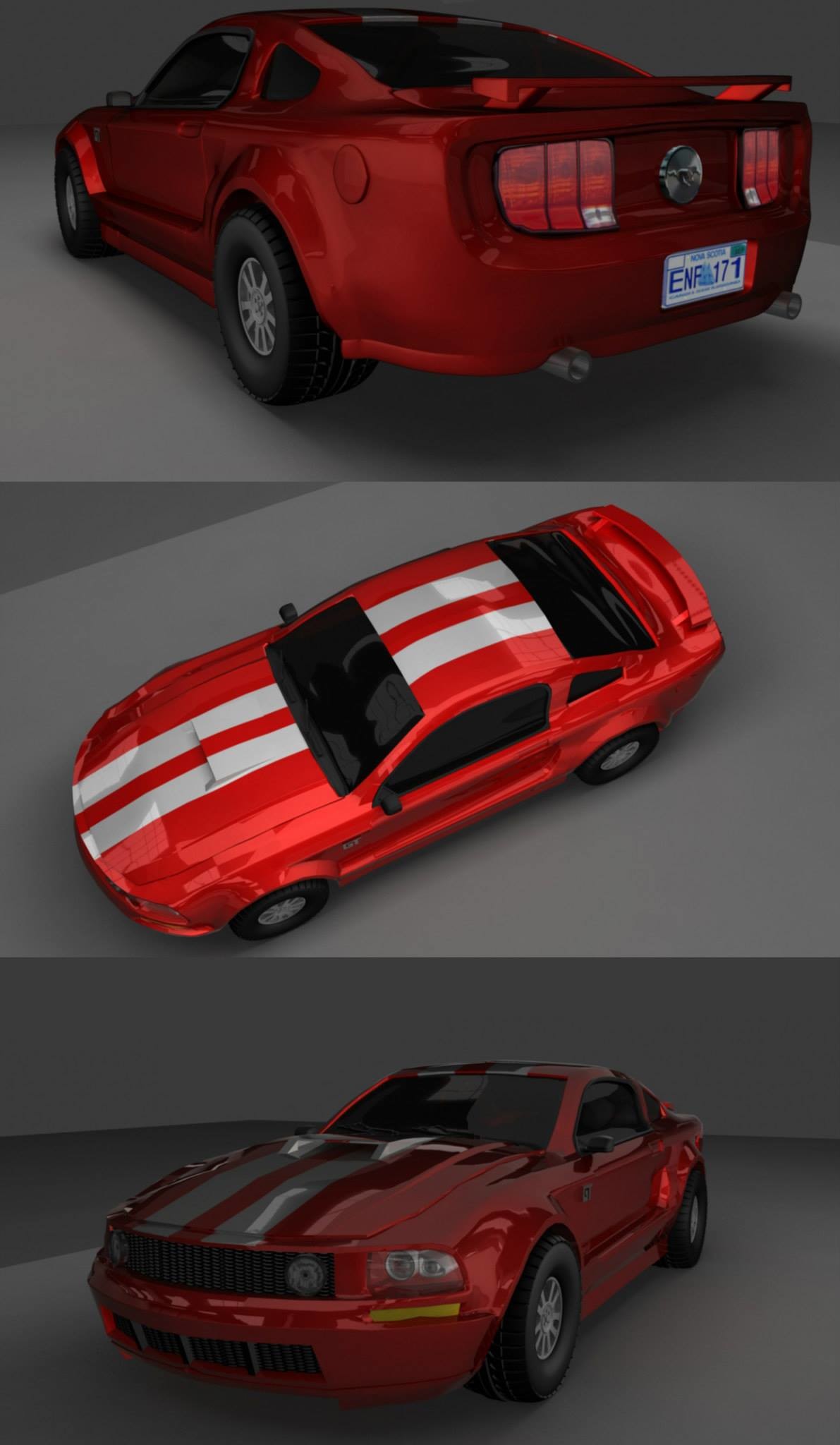 ArtStation - Ford Mustang 2005