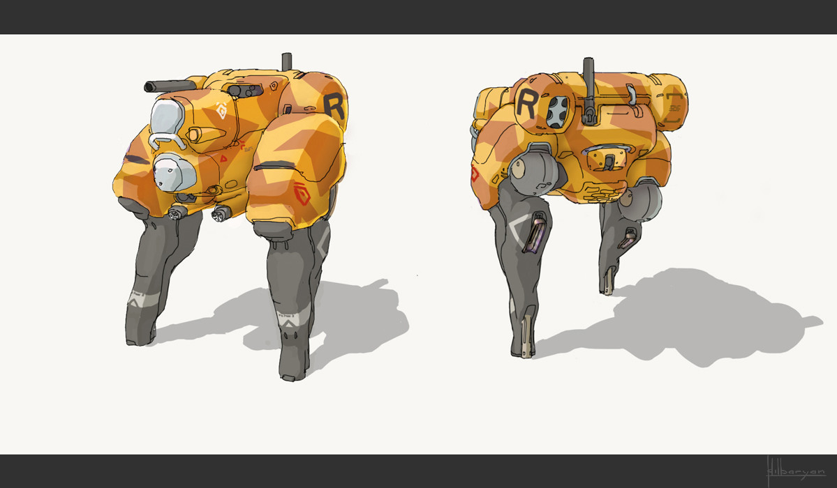 ArtStation - Desert Runner mech