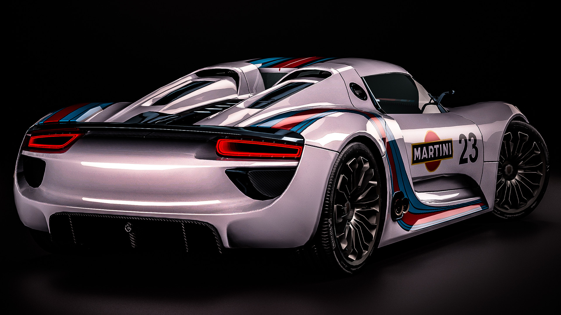 ArtStation - Porsche 918 Prototype Vintage Martini Racing