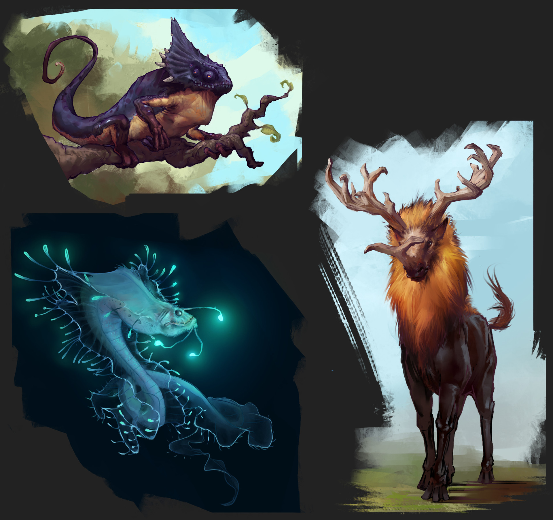 ArtStation - Exo planet creatures concept #1