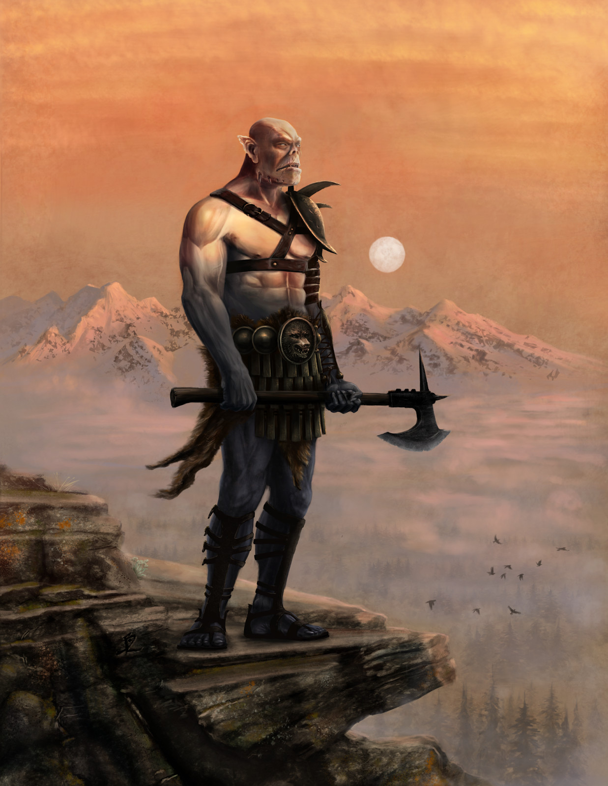 ArtStation - Orc Moonrise